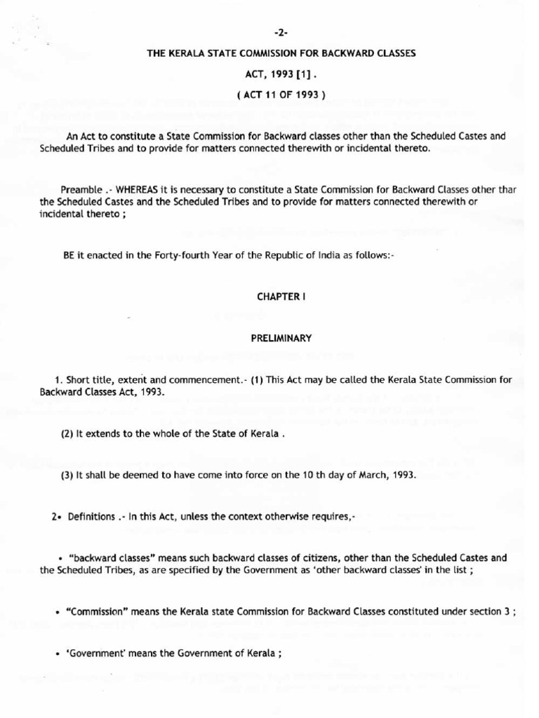 Backward Class | PDF