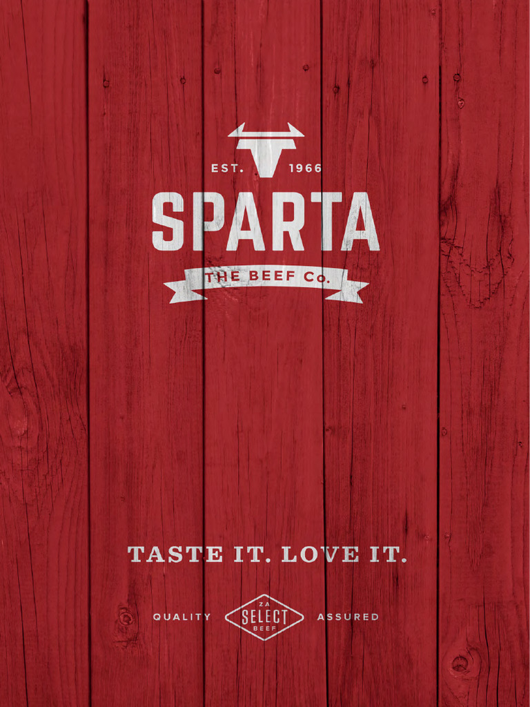 Sparta Brochure | PDF | Beef | Chuck Steak