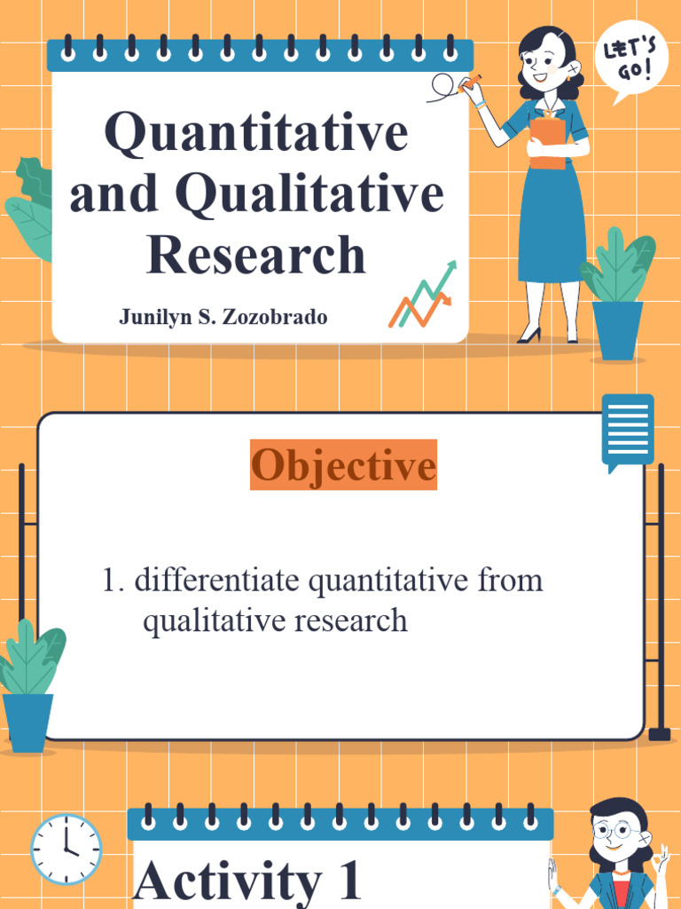 Lesson 6 Qualitative and Quantitative | PDF | Methodology ...