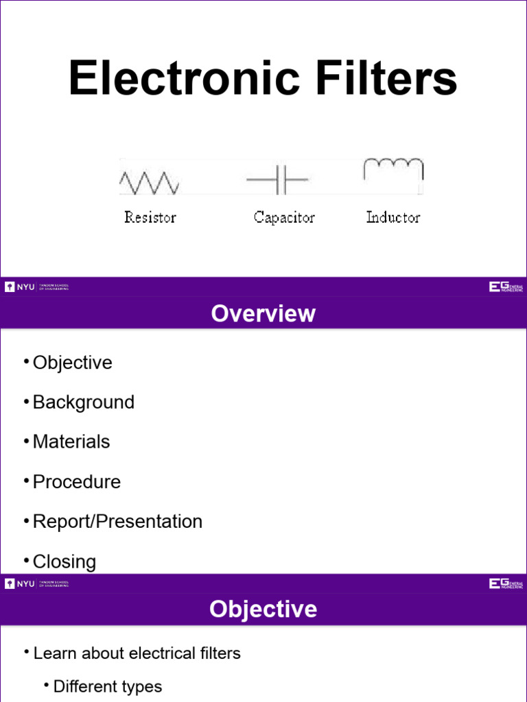 Electronic_Filters | PDF | Electronic Filter | Bandwidth (Signal Processing)