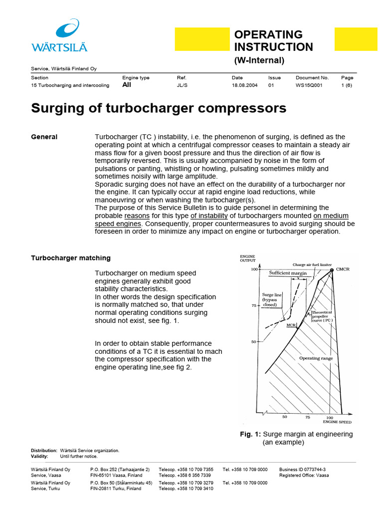OII Surging of Turbocharger Compressores | Download Free PDF ...
