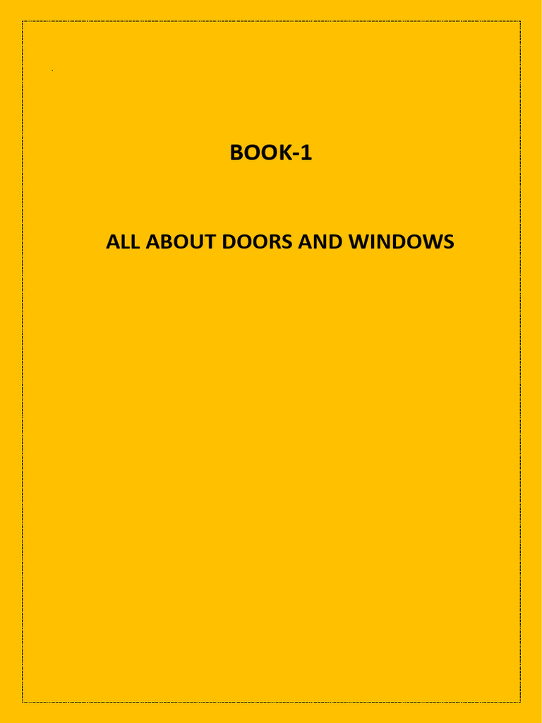 BOOK-1.pdf VASTU DOORS & WINDOWS_ | PDF | Window | Door