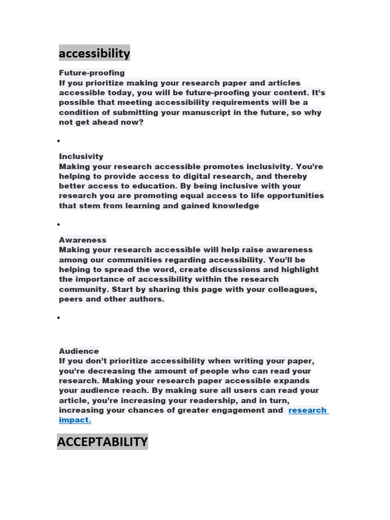 Accessibility | PDF | Newspapers | Critical Thinking