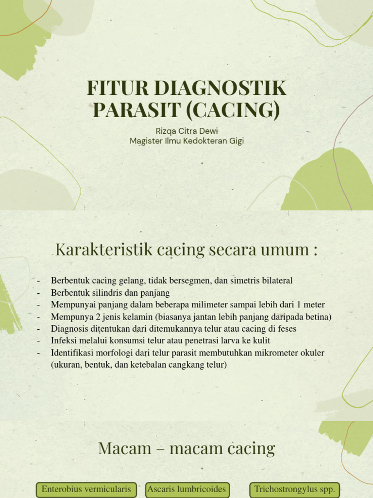 Fitur Diagnostik Cacing | PDF | Kesehatan Holistik