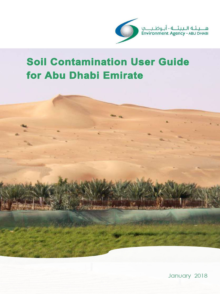 Soil Contamination User Guide For Abu Dhabi Emirate | PDF ...