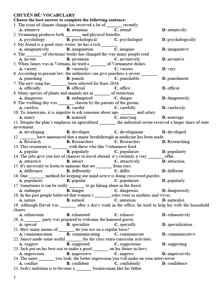 E12 Revision Vocabulary | PDF | Social Science