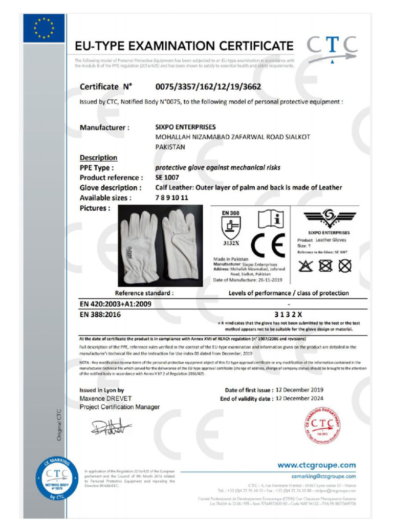 Ce Certificate | PDF