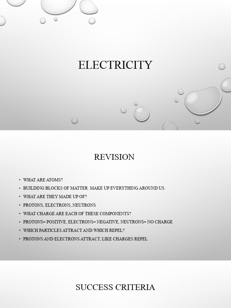 Introduction Electricity | PDF | Electricity | Electrical Network