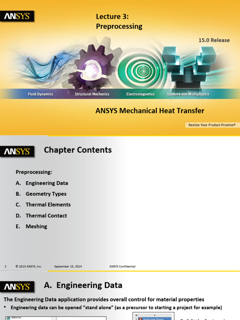 ANSYS Mechanical Heat Transfer Guide | PDF | Heat | Heat Transfer