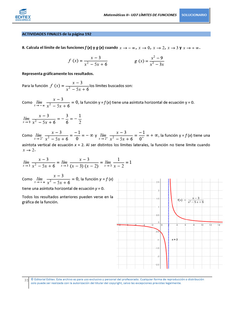 Solucionario Ficha Limites | PDF | Asíntota | Objetos matemáticos Solucionario Ficha Limites | PDF | Asíntota | Objetos matemáticos