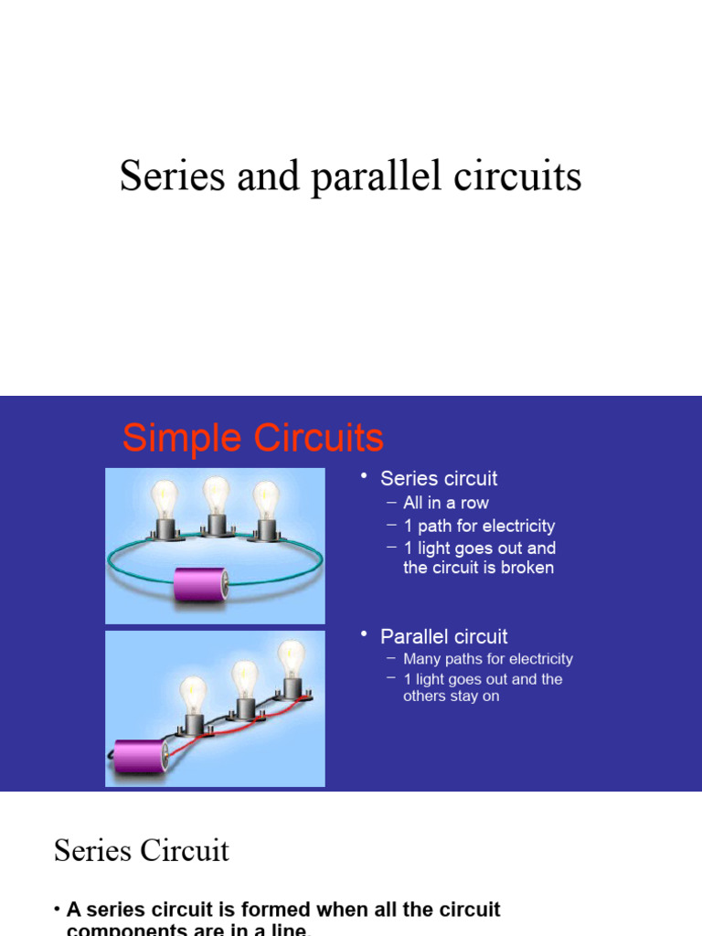 series and parallel circuits | PDF | Series And Parallel Circuits | Voltage