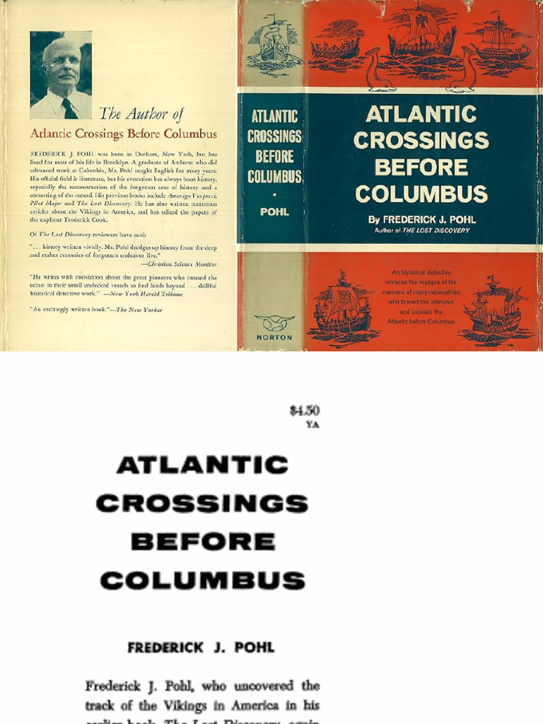 Pohl Frederick Julius - Atlantic Crossings Before Columbus | PDF ...