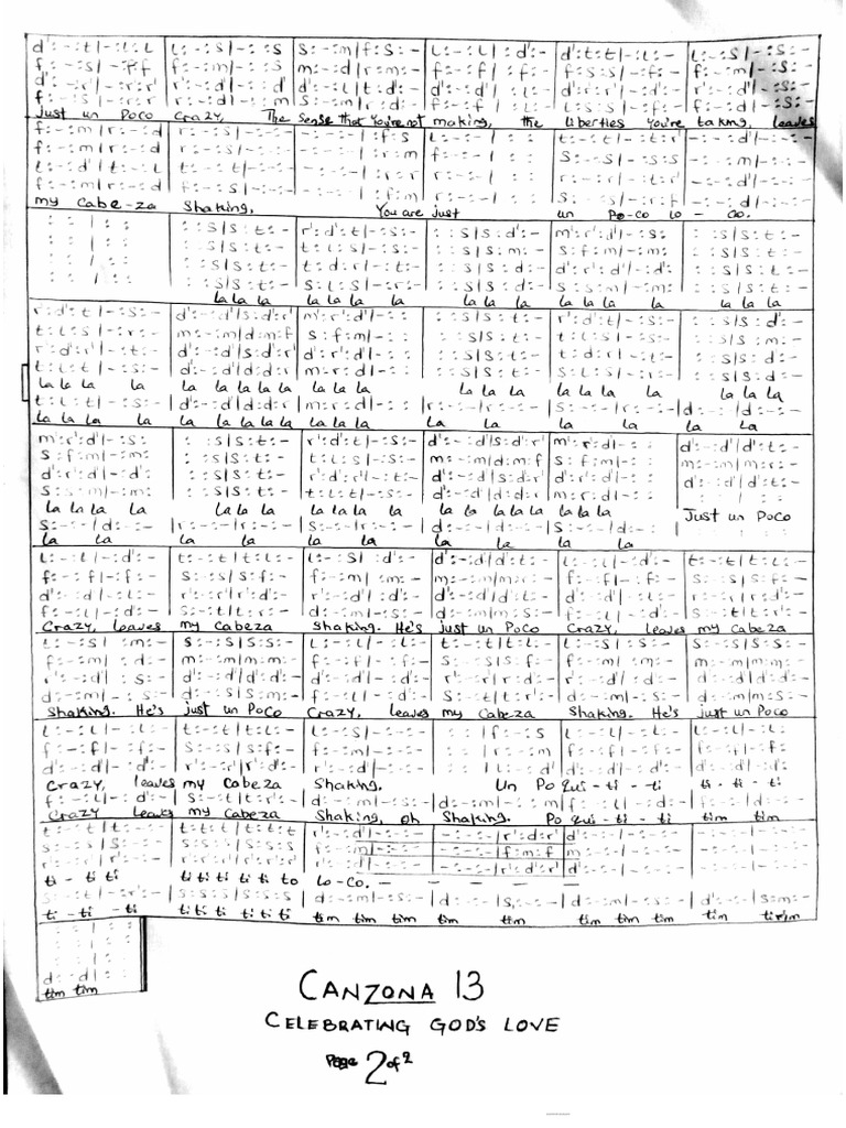 Un Poco Loco 2 - 3 | PDF