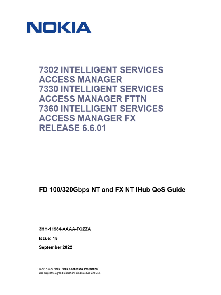 3HH-11984-AAAA-TQZZA-18-IHUB QoS Guide | PDF | Quality Of Service ...