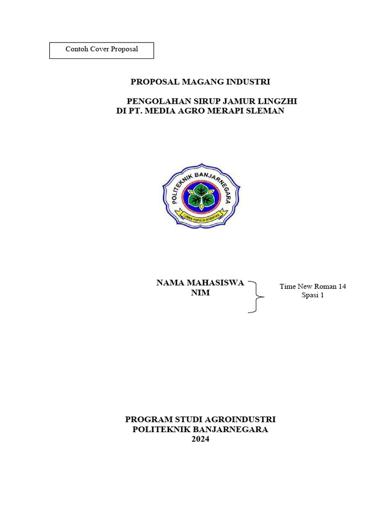 Penulisan Proposal Magang 2024 | PDF