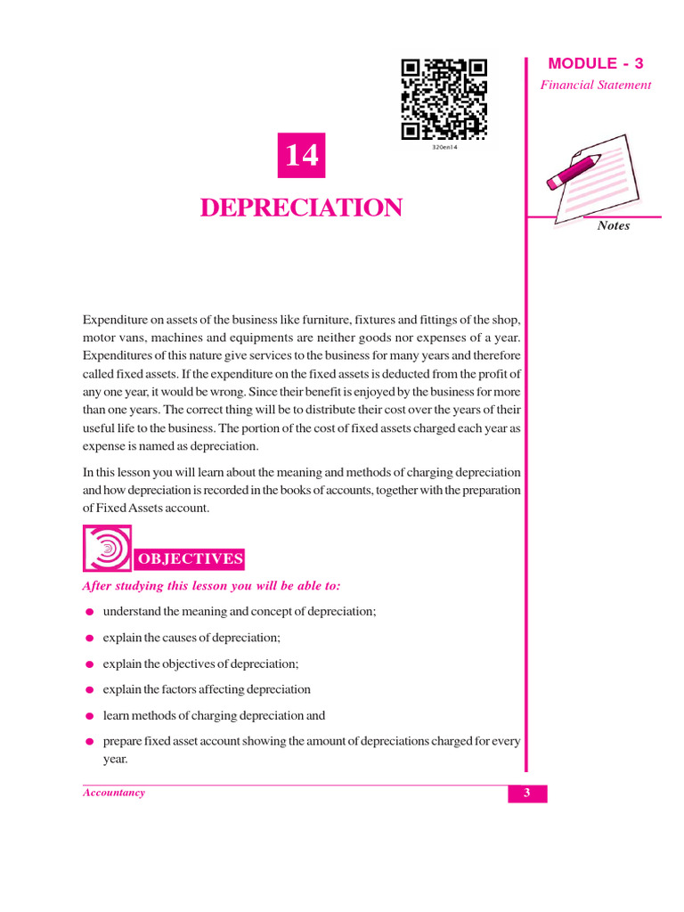 320 Accountancy Eng Lesson14 | PDF | Depreciation | Book Value