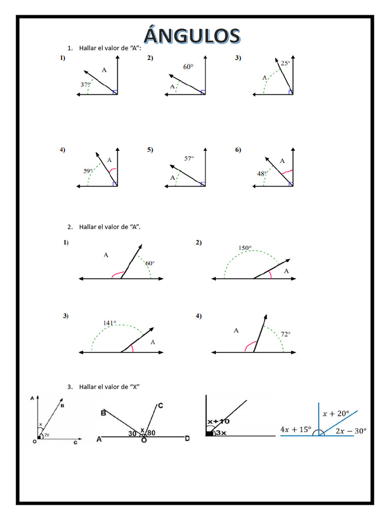 Actividad - Angulos | PDF