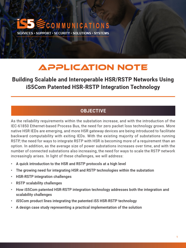 Application-Note_HSR-RSTP | PDF | Computer Network | Network Topology