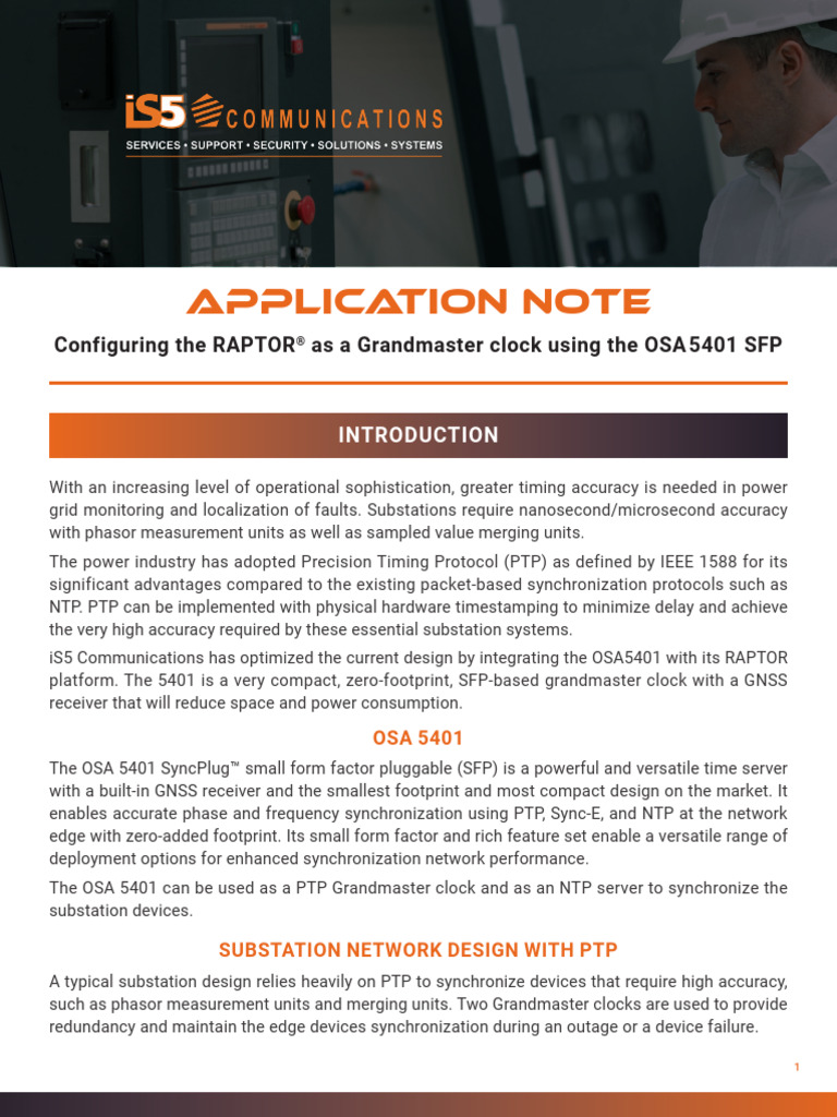 Application Note - OSA 5401 | PDF | Computer Networking | Information ...
