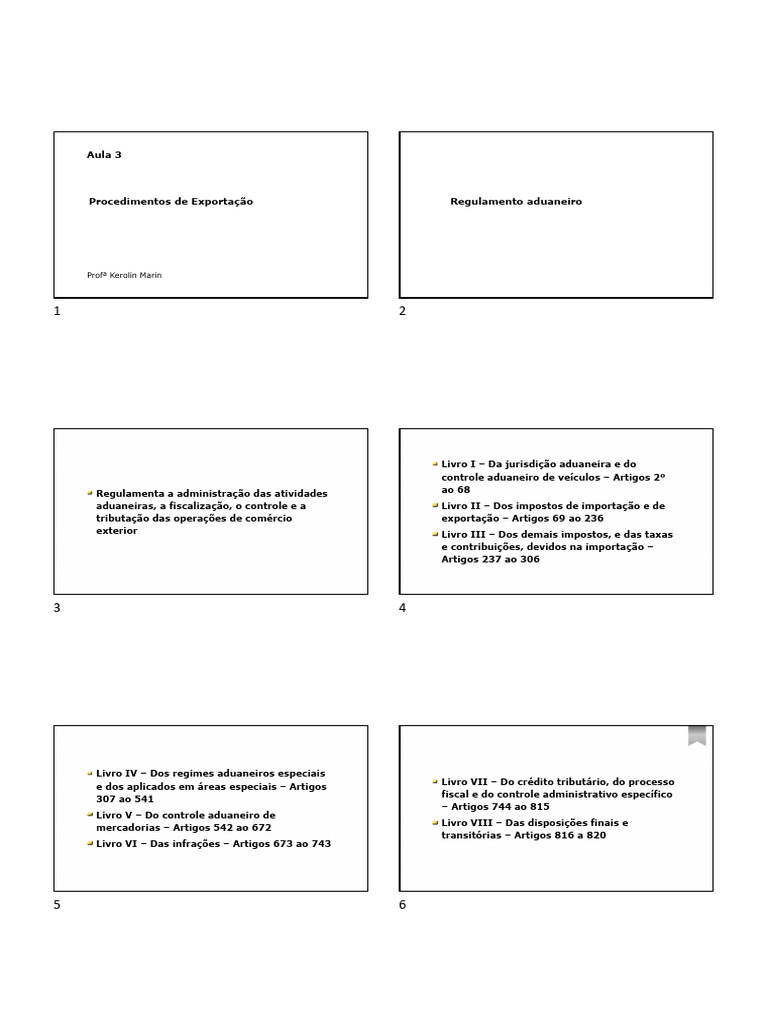 Slides AULA 3 | PDF | Impostos | Comércio