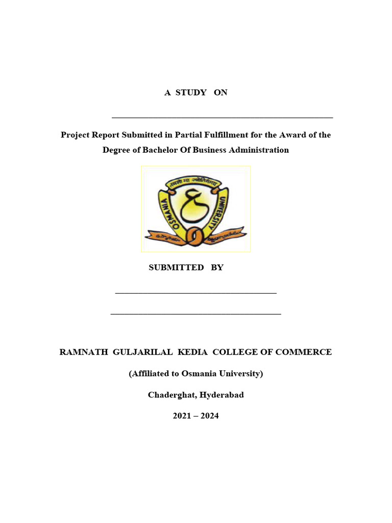 Project Front Pages | PDF