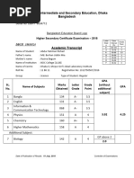 SSC Exam Transcript - Rajshahi | PDF | Schools | Student Assessment And ...