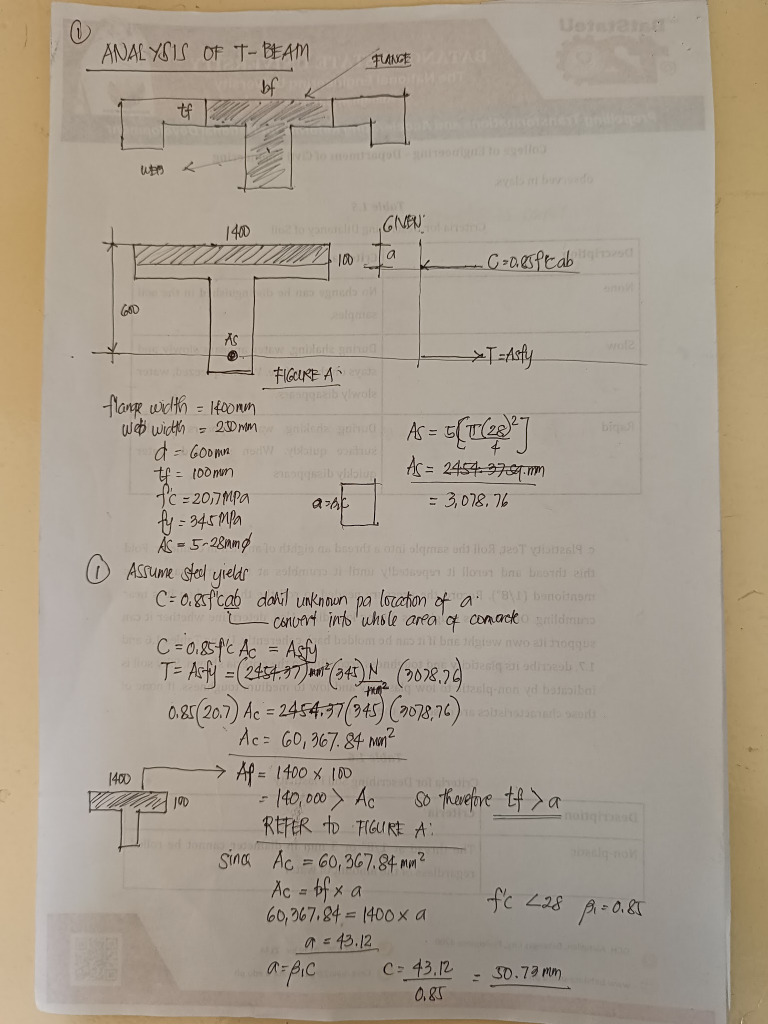 Analysis of T Beam | PDF