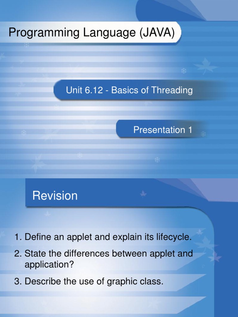 Interactive Java Note - M06 - UN012 - P01 | PDF | Thread (Computing) | Process (Computing)
