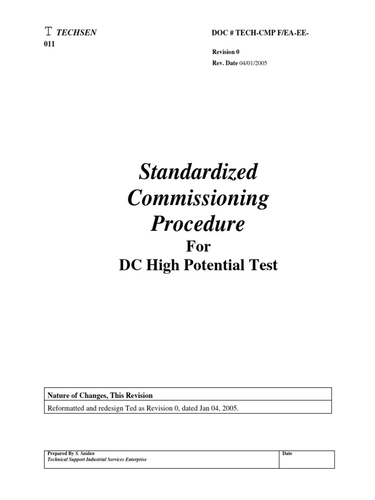 DC High Pot Test | PDF | Insulator (Electricity) | Transformer