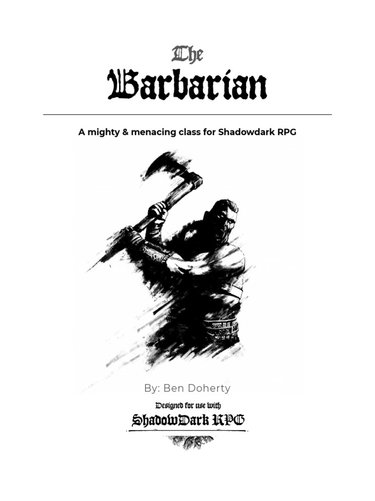 Barbarian_Class_Playtest_v.2 | PDF | D20 System