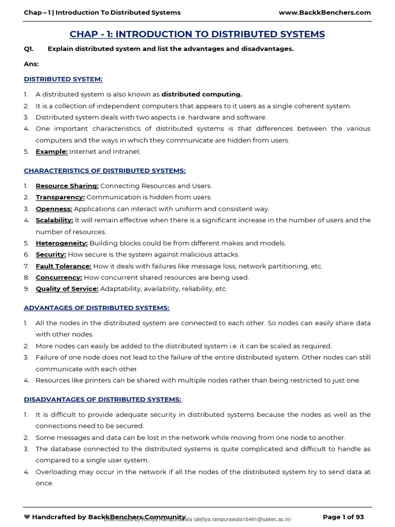 DC Toppers Solution | PDF | Client–Server Model | Distributed Computing
