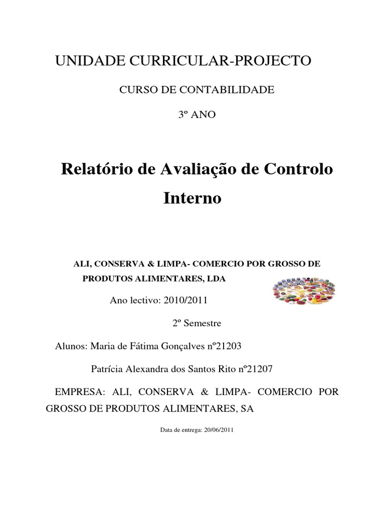 Avaliação Do Sistema de Controlo Interno | PDF | Contabilidade | Tesouro