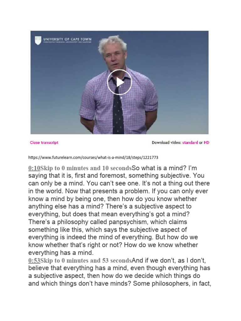 Mark Solms - Professor of Psychology University of Cape Town | PDF ...