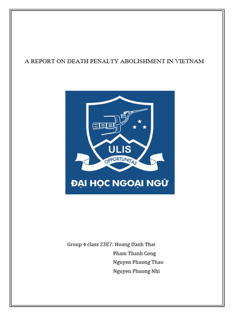 Death Penalty Report | PDF | Capital Punishment | Crimes