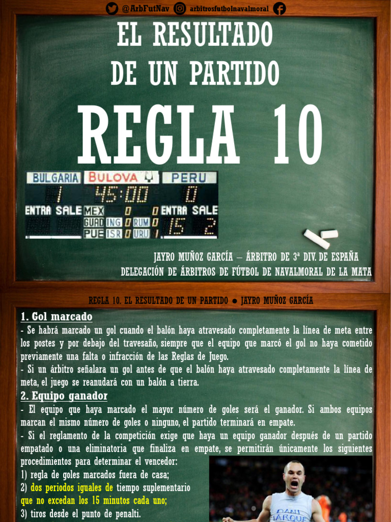 Resultado y Reglas del Fútbol | PDF | Variantes deportivas | Códigos de ...
