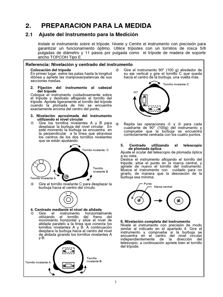 Chapt 02 Preparacion para La Medida GTS-100N | PDF | Tornillo ... Chapt 02 Preparacion para La Medida GTS-100N | PDF | Tornillo ...