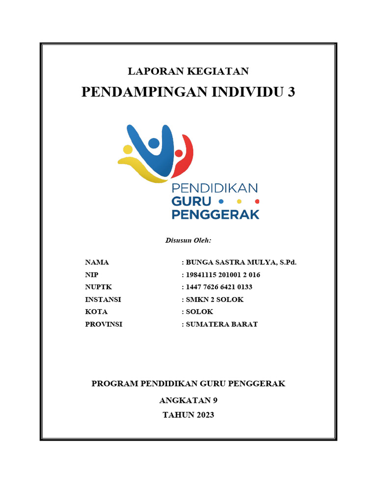 Laporan Kegiatan Pi 3 Ok | PDF