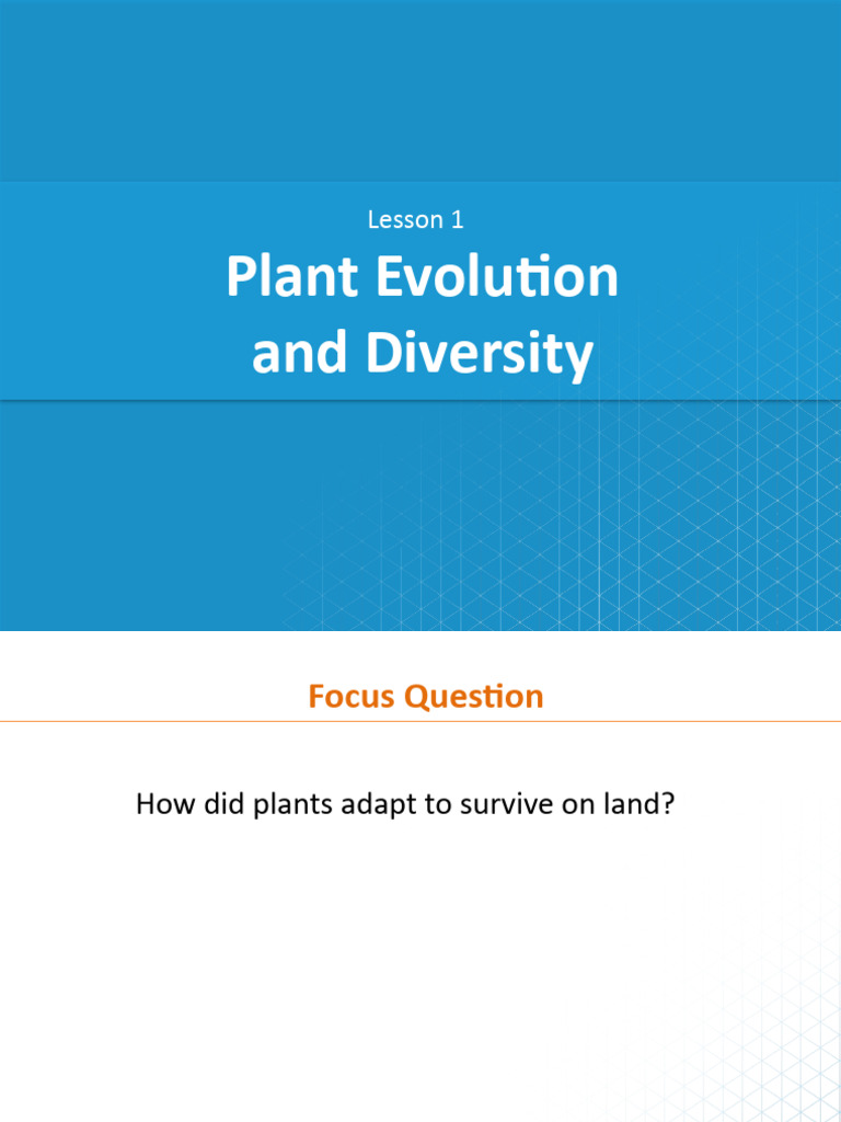Plant Adaptations for Land Survival | PDF | Seed | Plants