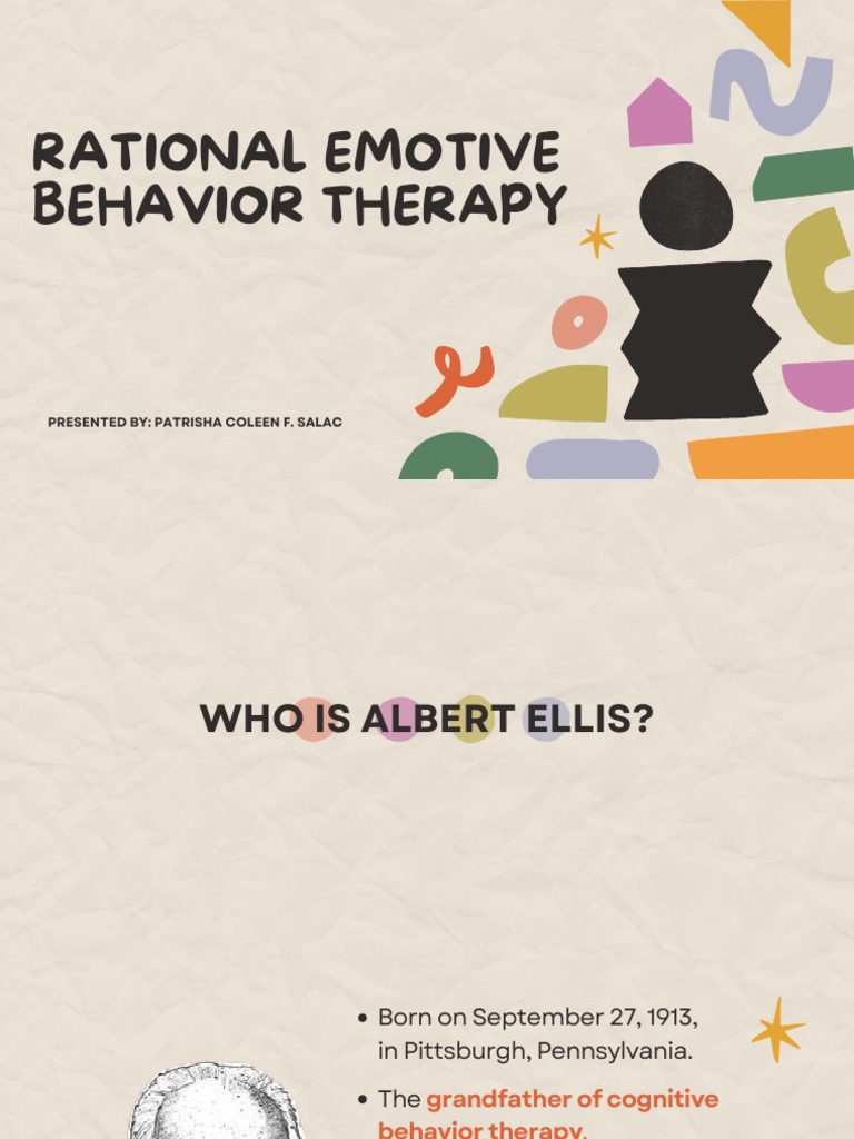 (PDF) RATIONAL EMOTIVE BEHAVIOR THERAPY | PDF | Rational Emotive ...