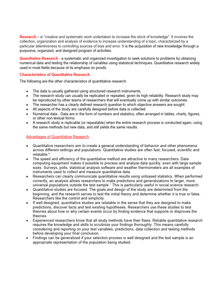 Practical Research 2 | PDF | Quantitative Research | Statistics
