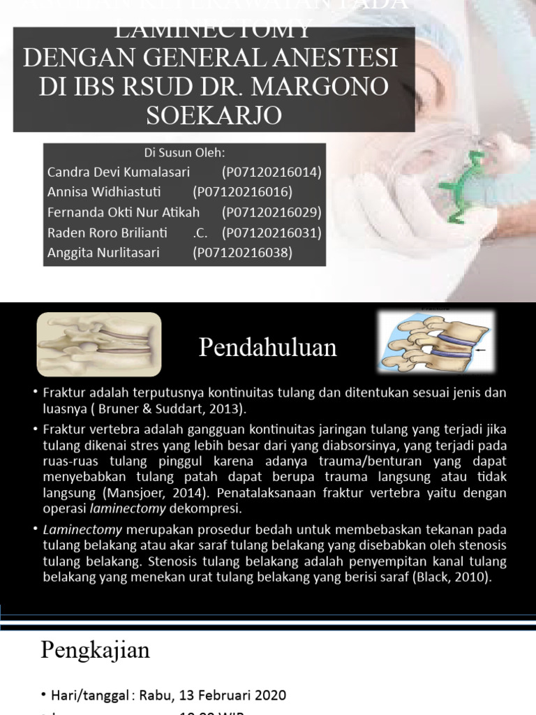 Asuhan Keperawatan Pada Laminectomy | PDF