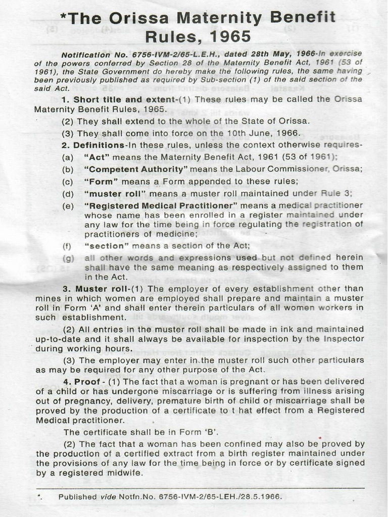 The Orissa MB Rules, 1965 | PDF