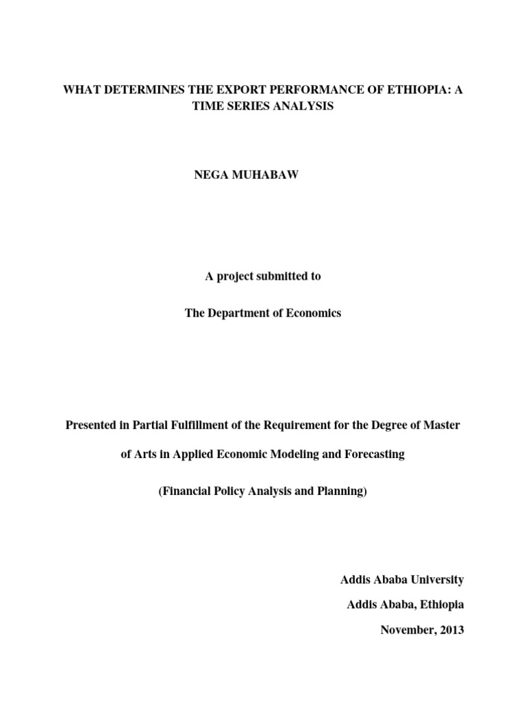 NEGA MUHABAW A Project Submitted To The | PDF | Devaluation | Exchange Rate