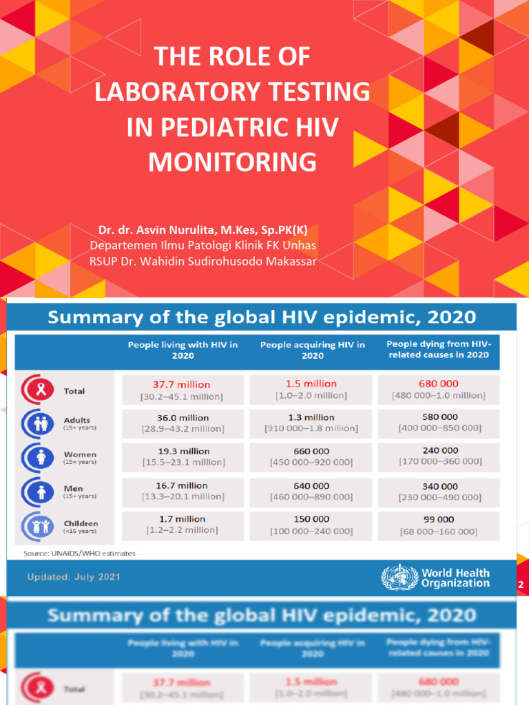 Dr. Asvin - Laboratory Monitoring in Pediatric HIV | Download Free PDF ...
