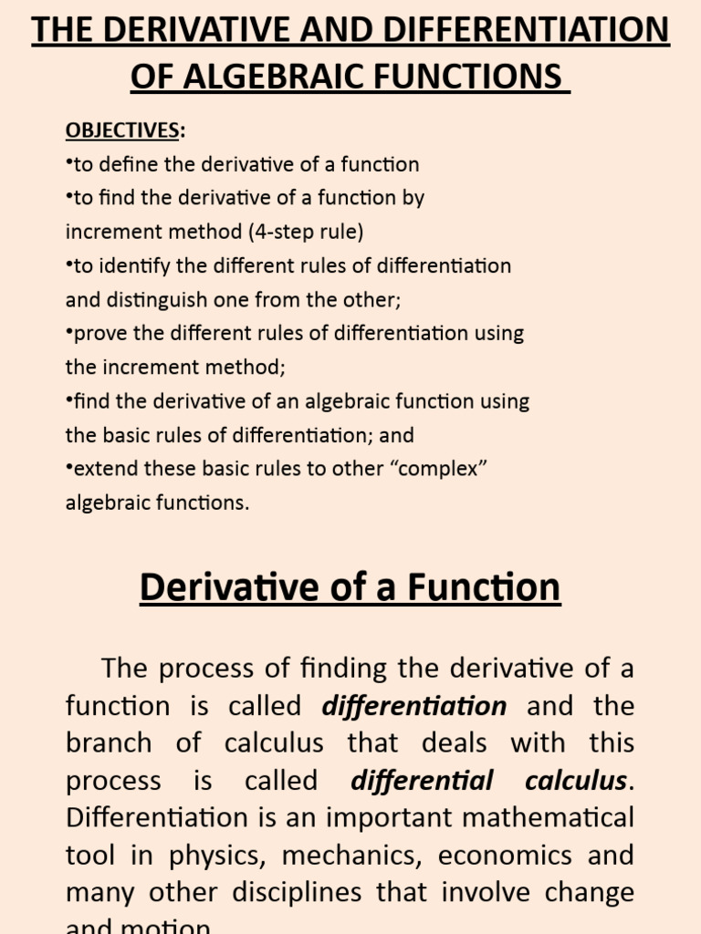 Derivative Part 2 Pdf Derivative Tangent