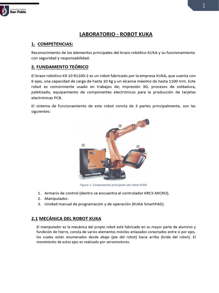 Lab n8 Robot Kuka | PDF | Robot | Robótica