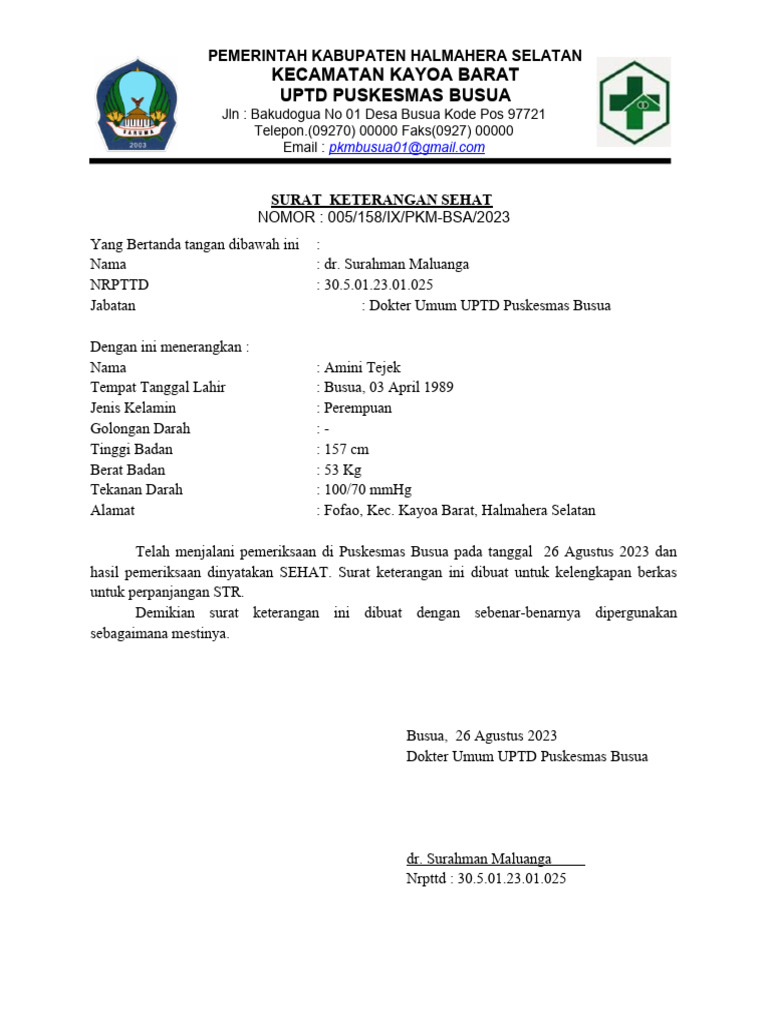 Contoh SKD 2023 | PDF