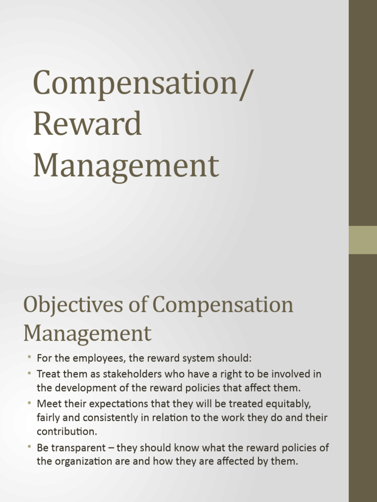 Lecture 7 Compensation Management | PDF | Cost Of Living | Wage