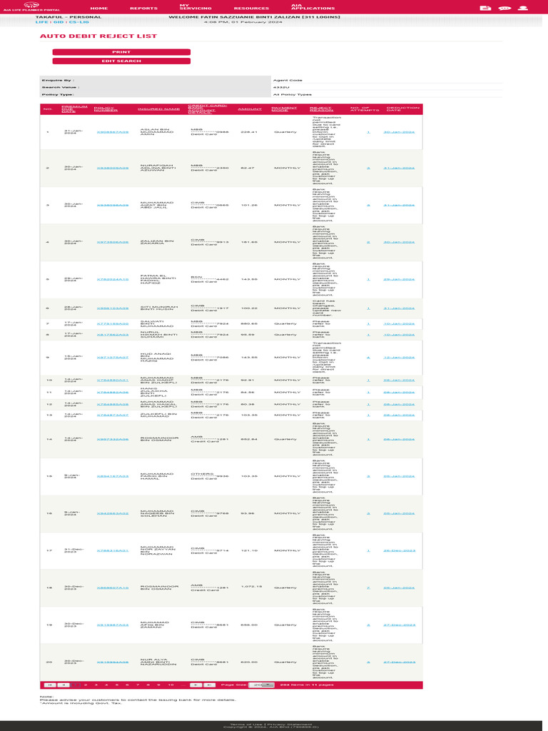 AIA Life Planner Portal Login Issues | PDF | Debit Card | Banks