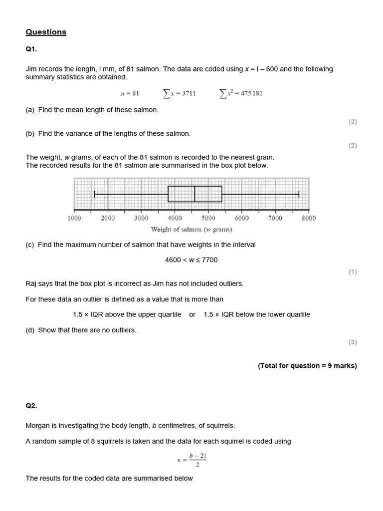 s1 Paper1 | PDF | Applied Mathematics | Statistics
